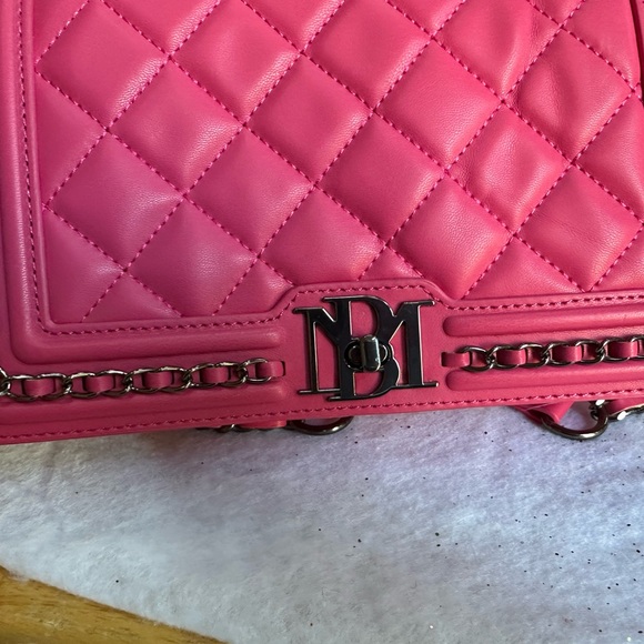 Badgley Mischka | Bags | Nwt Badgley Mischka Hot Pink Vegan Leather ...